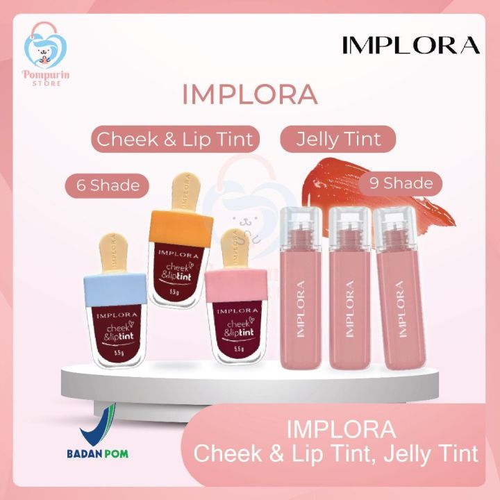 COD TERMURAH LIPTIN dan jelly tint IMPLORA ORIGINAL 100% | Lazada Indonesia
