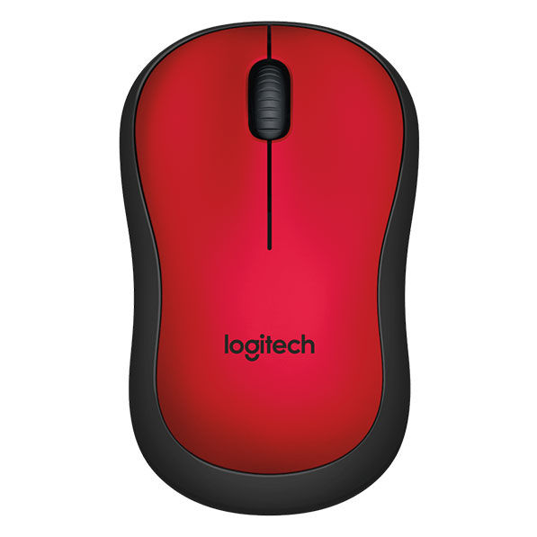 Logitech Silent Plus Wireless Optical Mouse - Red - 1000DPI Battery ...