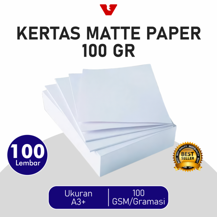 Kertas Matte Paper 100 Gsm/Gram Ukuran A3+ Plus - 100 Lembar *Best ...
