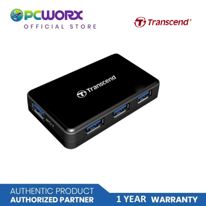 Transcend TS-HUB3K USB 3.0 4-Port Hub Charge Driver for iPad 2A Power ...
