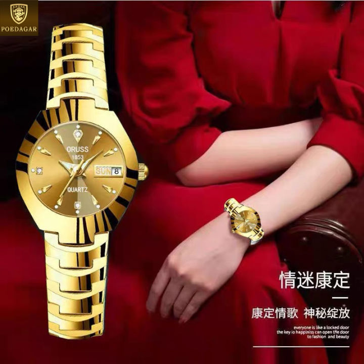 POEDAGAR gold watch for women sale now free shipping original ...