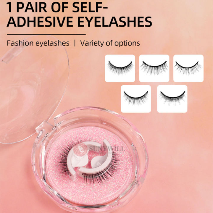 3D Professional Self Adhesive Eyelashes False Eyelashes Lashes ...