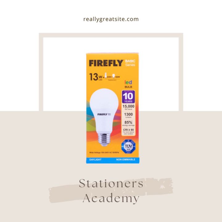 Firefly LED Bulb 13watts Daylight | Lazada PH