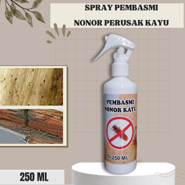 Cairan Pembasmi Nonor Perusak Kayu / Spray Pembasmi Kumbang Kayu I Pembasmi Teter Kayu Isi 250 ...