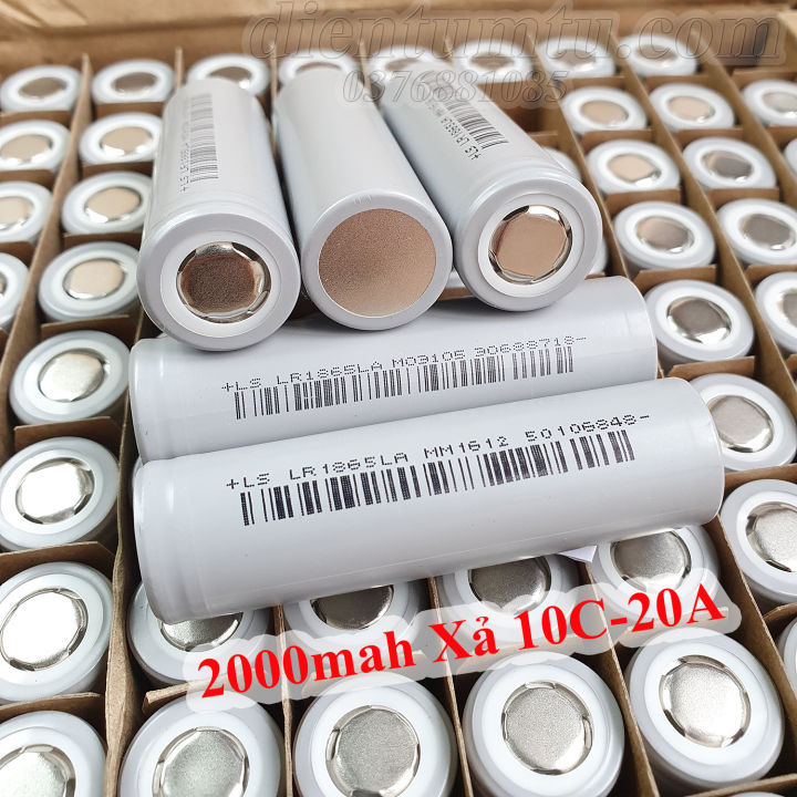 Cell Pin 18650 lishen xám 2000mah - 2500mah Xả 5C-10A - 10C-20A - Cam ...