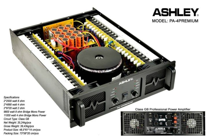 POWER AMPLIFIER ASHLEY PA4PREMIUM PA4 PREMIUM CLASS GB ORIGINAL ASHLEY ...
