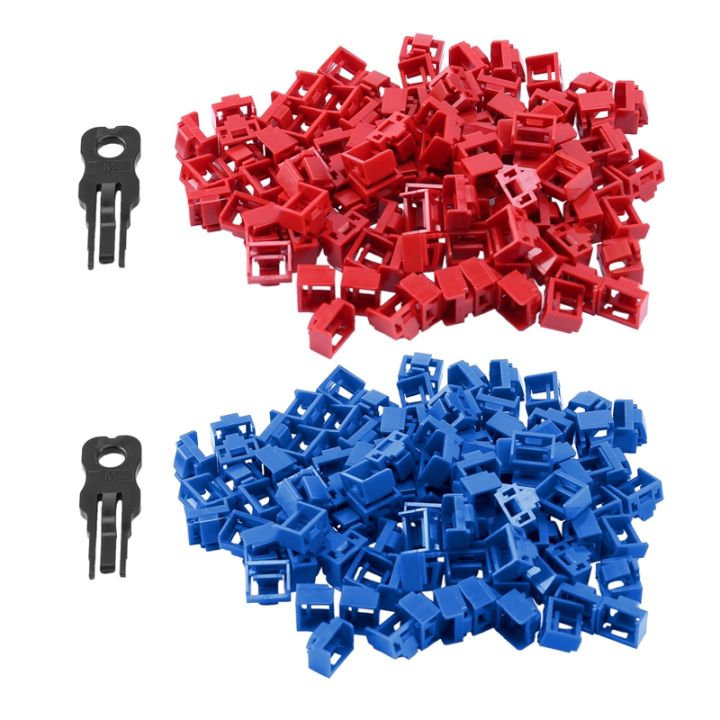 100Pcs RJ45 Port Ethernet LAN Hub Anti Dust Cover Plug Cap Blockout ...