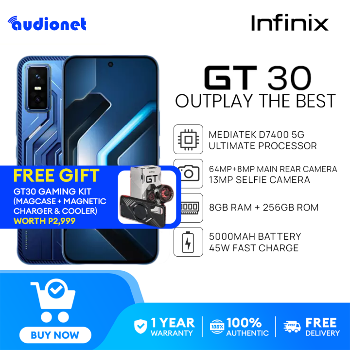 Infinix GT 30 8+256GB Smartphone | MediaTek D7400 5G | 6.78” 1.5K ...