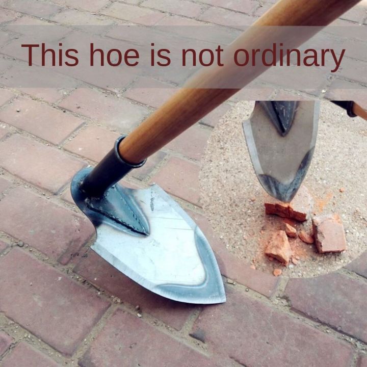 READY STOCK All-steel Hoe Agricultural Ditching Ridge Tip Hoe Digging ...