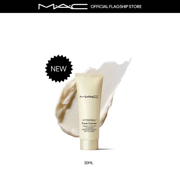 【NEW】MAC Hyper Real™ Fresh Canvas Cream-To-Foam Cleanser 30ml / gentle ...