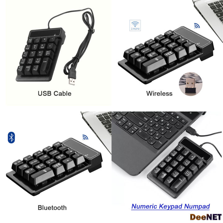 Numeric Keypad Numpad - Keyboard numerik keypad - USB Kabel / Wireless ...