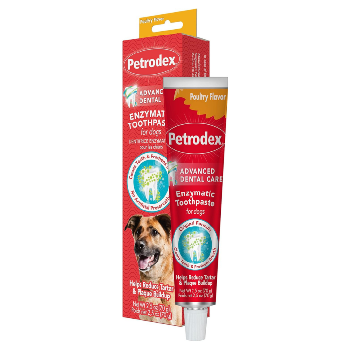 Petrodex Advanced Dental Care Toothpaste for Dogs, Poultry Flavor, 70 g ...