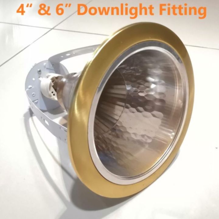 🔥READY STOCK🔥 4"/6" PLCE (E27) / PLC Downlight Fitting Round Bracket ...