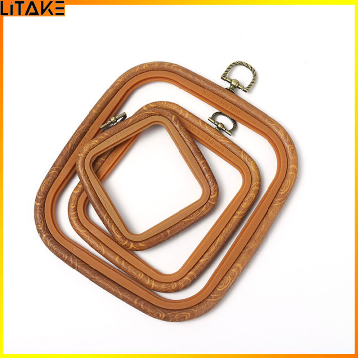 Litake Square Embroidery Loop Non-slip Cross Stitch Hoops Ring ...
