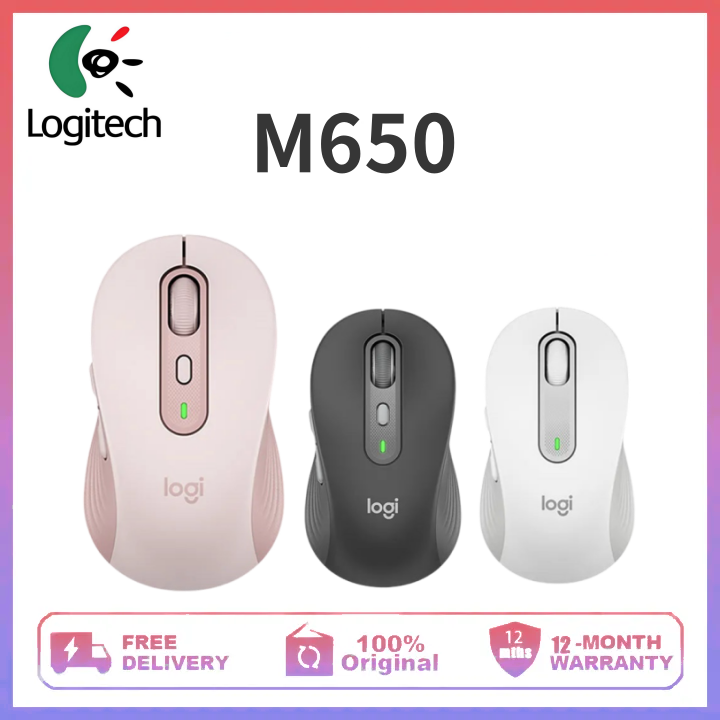 Logitech Signature M650 Mouse for Small to Medium Sized Hands, Silent ...