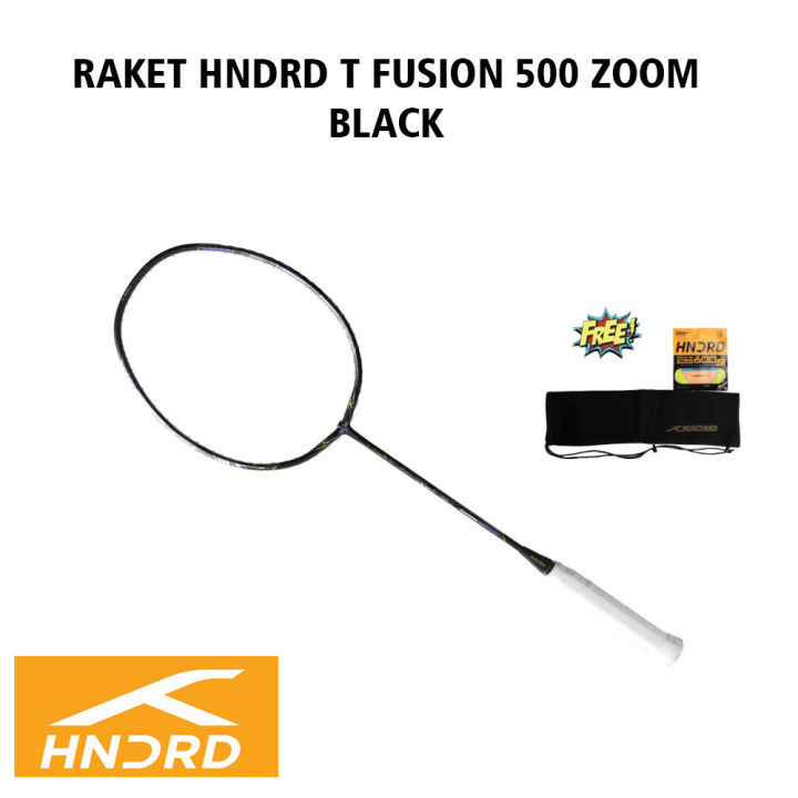 Raket Badminton Hundred T-Fusion 500 Zoom Black | Lazada Indonesia