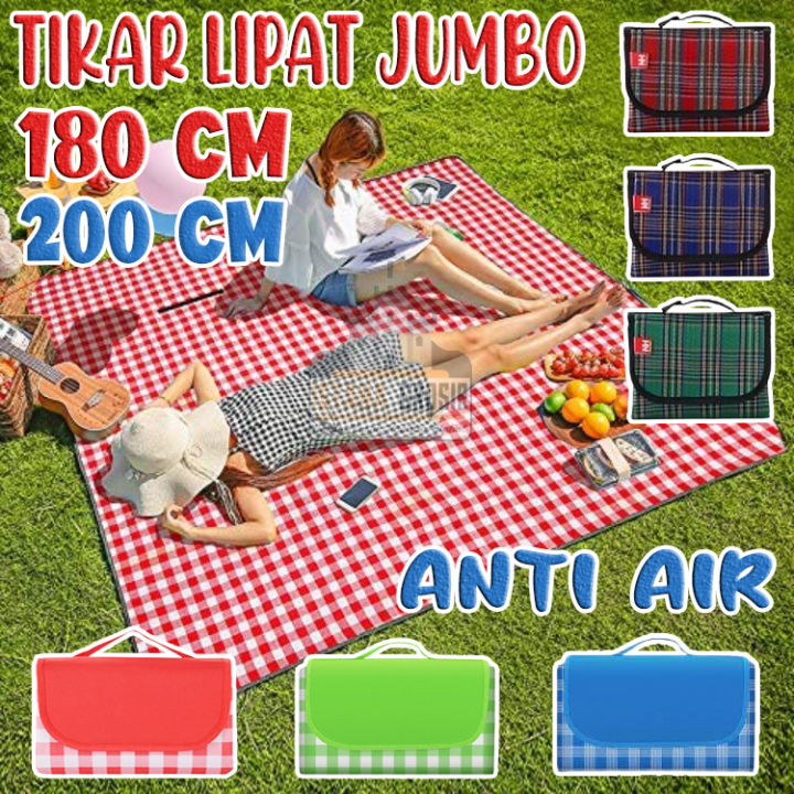 BISA COD - UKURAN JUMBO Matras Lipat Tikar Lipat Piknik Besar Anti Air ...