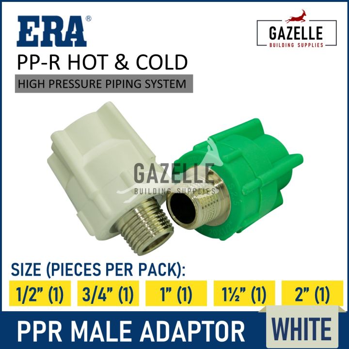 ERA PPR Fitting Male Adaptor - 1/2" / 3/4" / 1" / 1-1/2" / 2" | Lazada