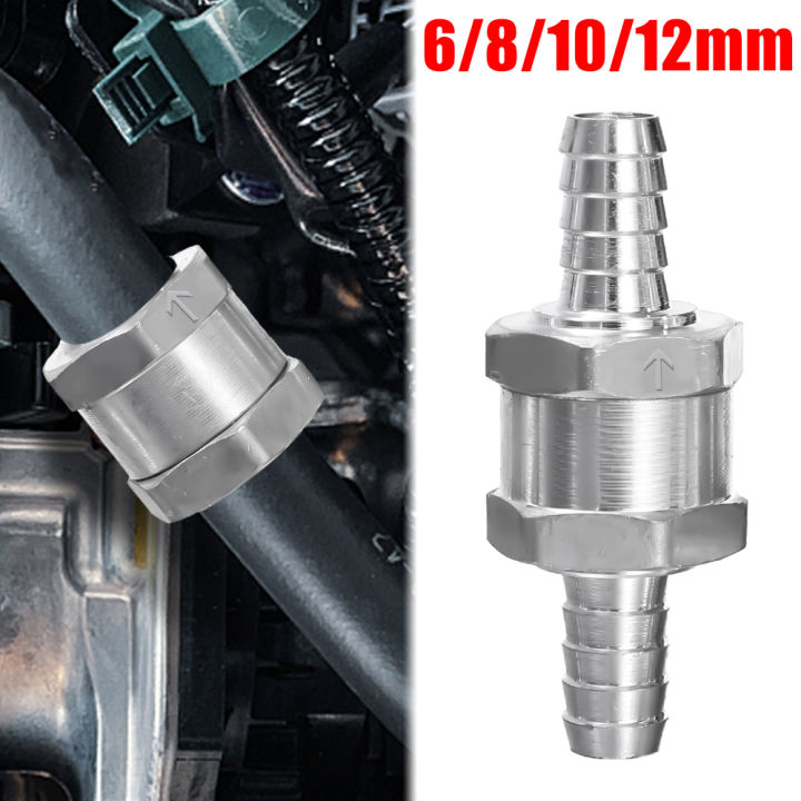 Fuel Non Return Check Valve 6/8/10/12mm Aluminium Alloy Petrol Diesel ...