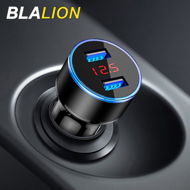 2 USB Car Charger LED Display DC 5V 12V 24V Cars Universal Car Charging ...