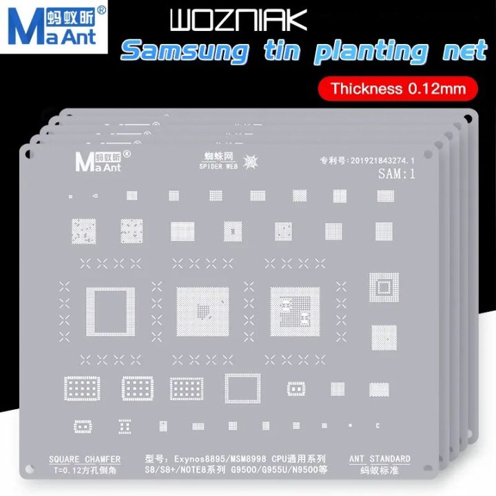 MaAnt Stencil For Samsung CPU IC Stencil Set For A10 A70 A51 Note 10 ...