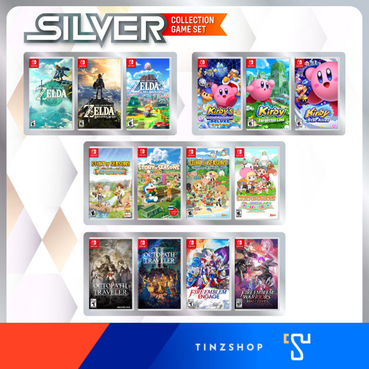 Silver Game Set : Nintendo Switch Game รวมเกมขายดี : Zelda Breath ...