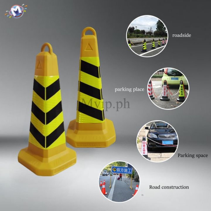 Reflectorized Traffic Cone No Parking Warning Road obstacle isolation ...