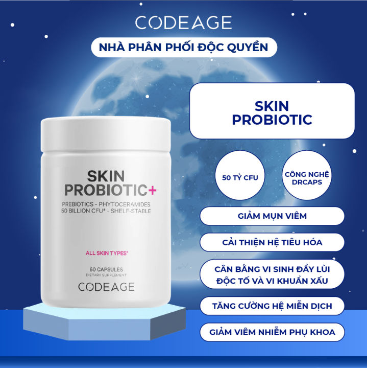 Viên Uống Bổ Sung Lợi Khuẩn Codeage - Skin Probiotic 60 Viên | Lazada.vn