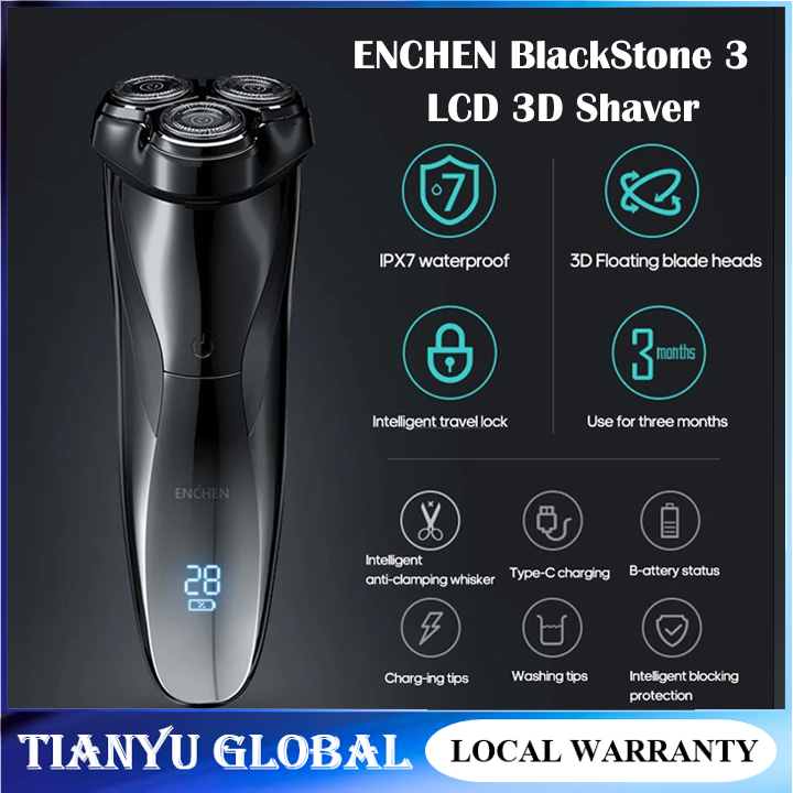【SG READY STOCK】 Enchen BlackStone 3 Electric Shavers Razor Wet Dry ...