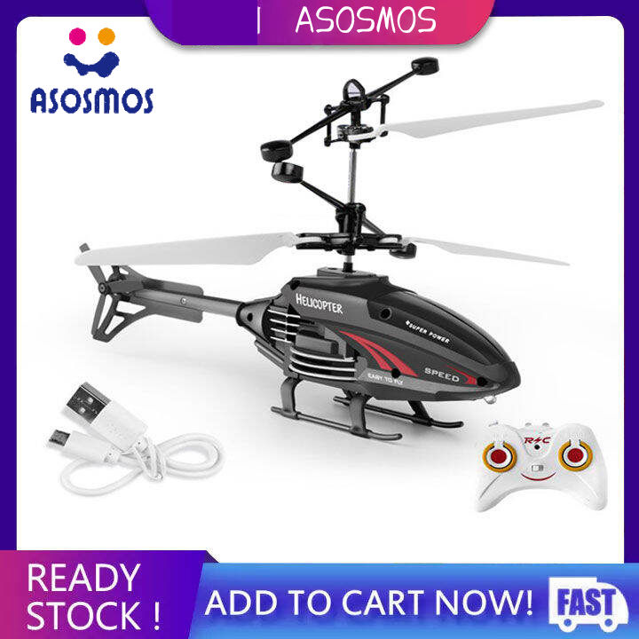 ASM Mini Helicopter Remote Control Flying Toys Rechargeable Infrared ...