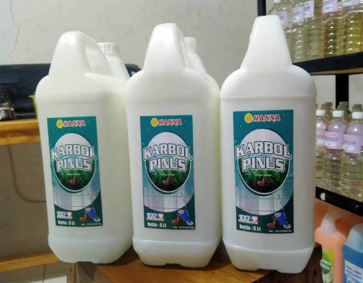 Karbol wangi aroma pinus cemara 5Liter Hanna Hemat Dan Berkualitas ...