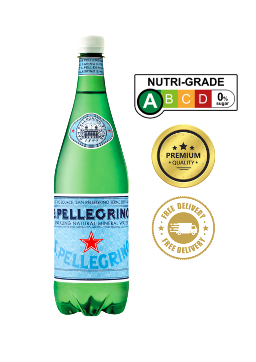 San Pellegrino Sparkling Mineral Water 1l x 12 bottles (PET bottles) | Lazada Singapore