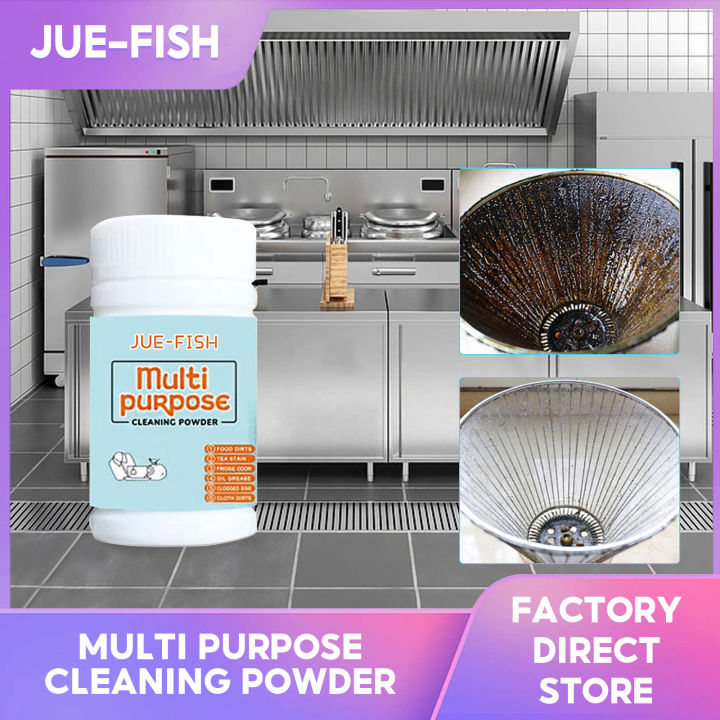 Jue-Fish Multipurpose Powerful Oil Cleaning Powder Bubble Concentrated ...