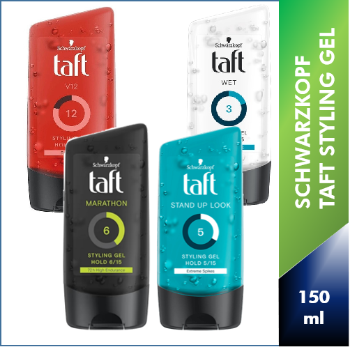 Schwarzkopf Taft Looks Hair Power Gel Styling Gel Hold V12 Marathon 6 ...