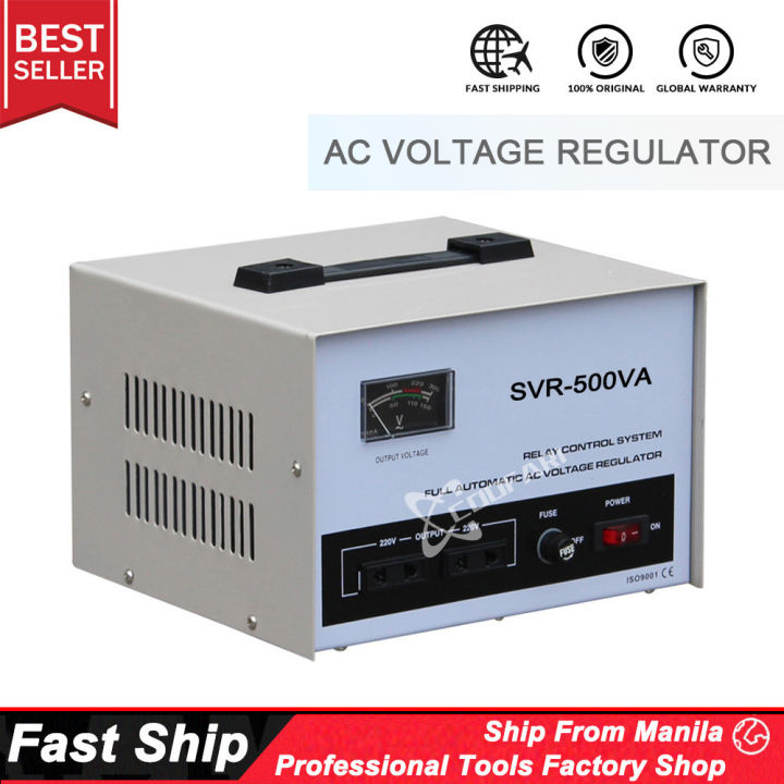 AC Automatic Voltage Regulator (AVR-500VA) – 500W Stabilizer for Home & Appliances | Lazada PH