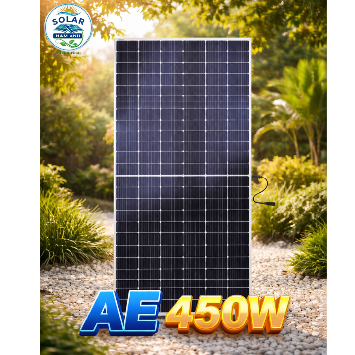 Tấm Năng Lượng Mặt Trời 450W AE Công Nghệ Đức phân phối SOYER TECH ...