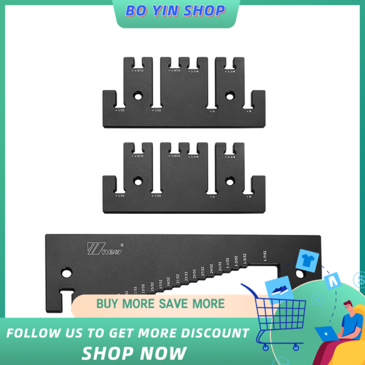 BO YIN Depth Gauge for Router and TableSaw Aluminum Alloy Height Gauge ...
