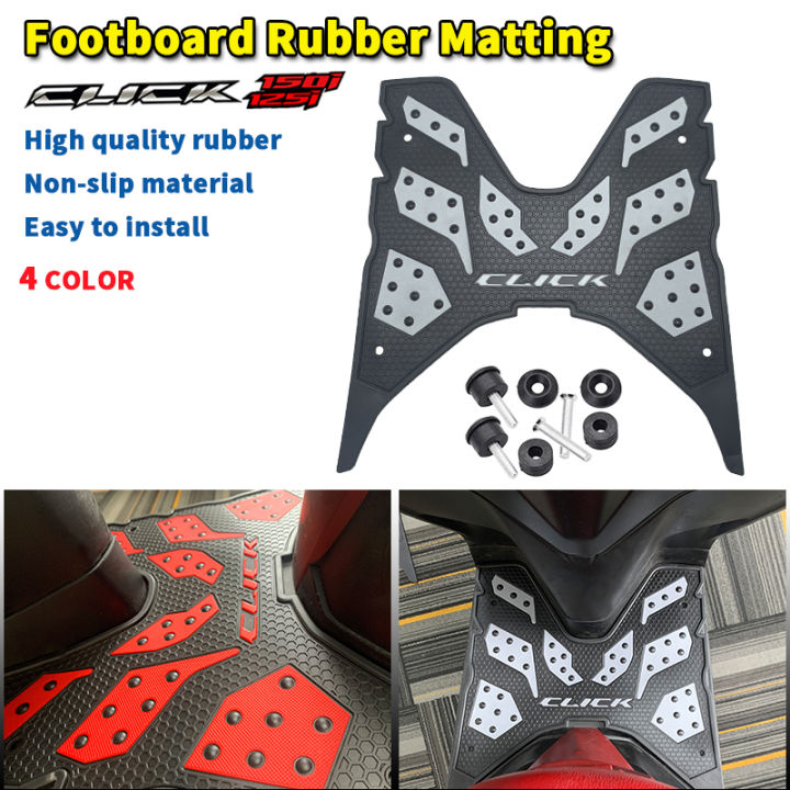 HONDA CLICK 125i /150i Footboard Rubber Matting With Bolts Foot Pedal ...