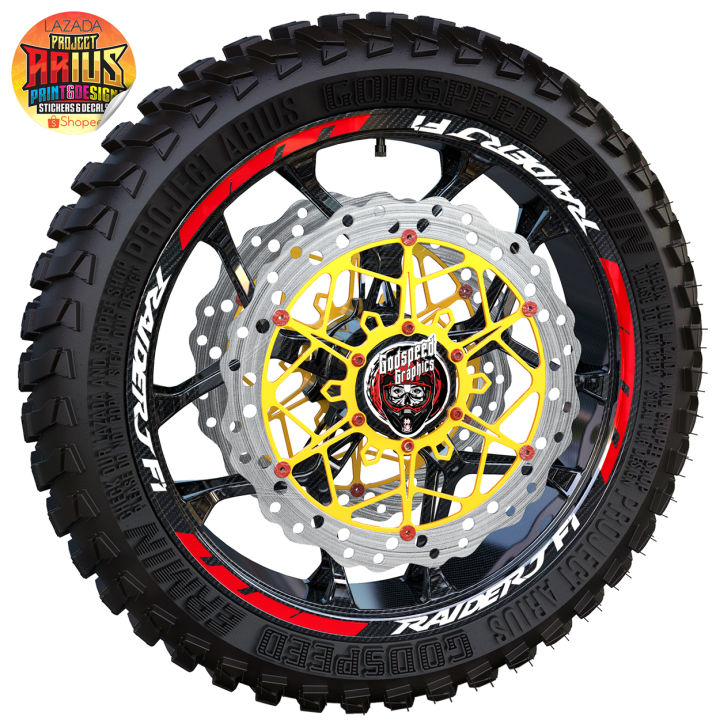 Suzuki Raider J 115 (Set: Harap at Likod 4 Sides)Mags Sticker | Lazada PH