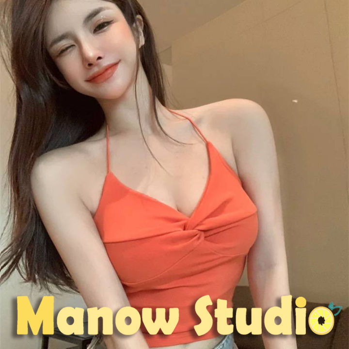 บราสายเดี่ยว เสื้อกล้าม สายเดี่ยว บราสายเดี่ยวแบบสวม 672 # Manow.studio | Lazada.co.th
