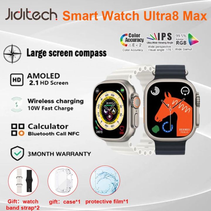 Jiditech Smart Watch Ultra8 max IP67 waterproof Blood Oxygen Heart Rate ...