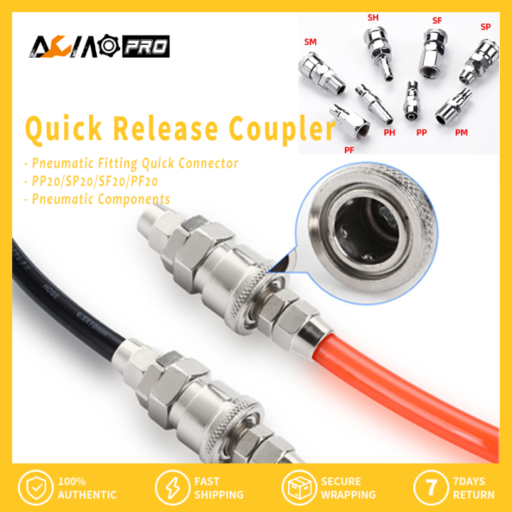 AumoPro 1Pc Quick Release Coupler Pneumatic Fitting Compressor Hose ...