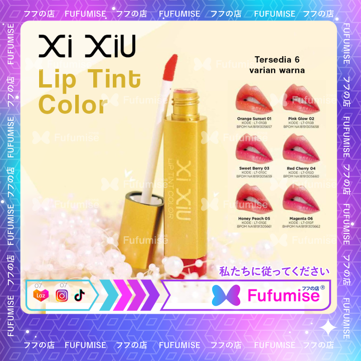 Xi Xiu Lip Tint Color BPOM Halal XIXIU Liptint | Lazada Indonesia