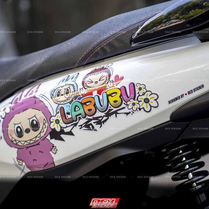 Bộ Tem Labubu Dán Trang Trí Mọi Dòng Xe | Chất Liệu Decal Pvc 3 Lớp ...