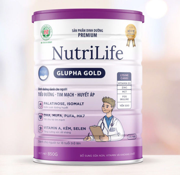 SỮA NUTRILIFE – GLUPHA GOLD– Dinh dưỡng dành cho người tiểu đường | Lazada.vn