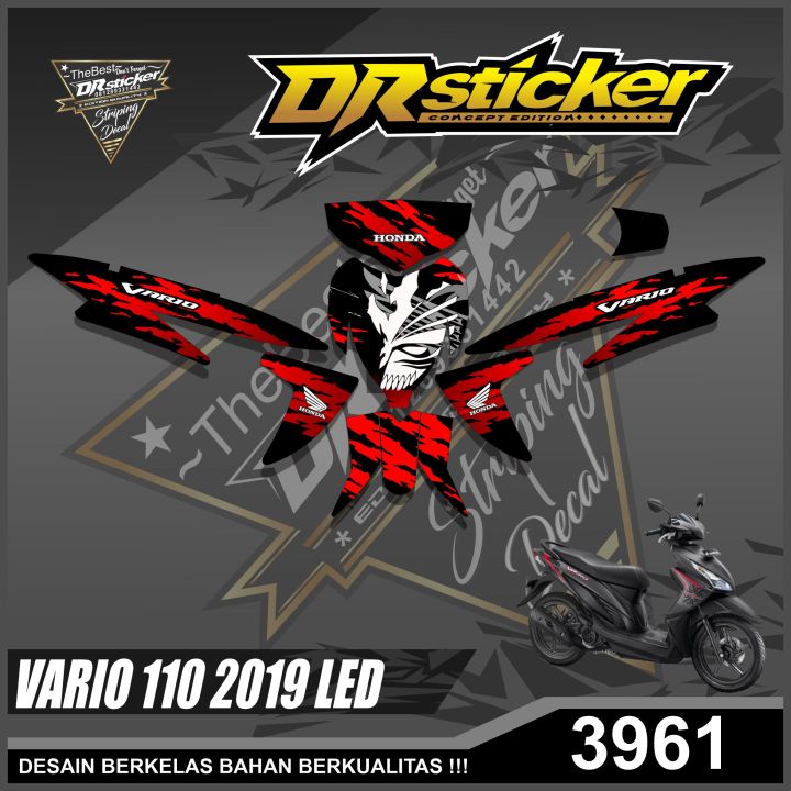 3961 Deca sticker Variasi Motor VARIO 110 2019 LED Sticker Fullbody ...