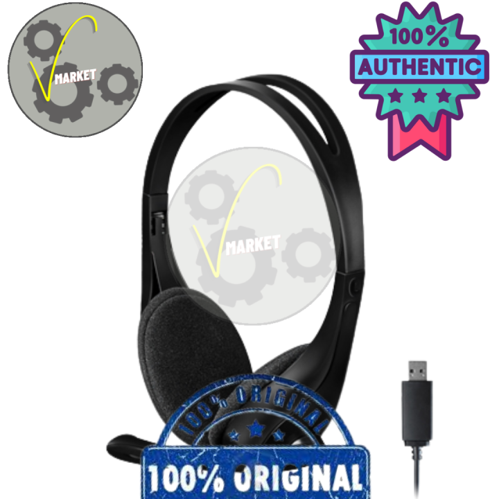 A4 Tech HU-9 Office and Call Center Headset / Headphone with Mic USB ...