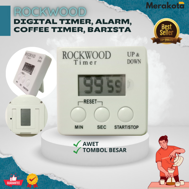 Timer Digital Alarm / coffee timer / Barista timer RockWood - Alarm Masak | Lazada Indonesia