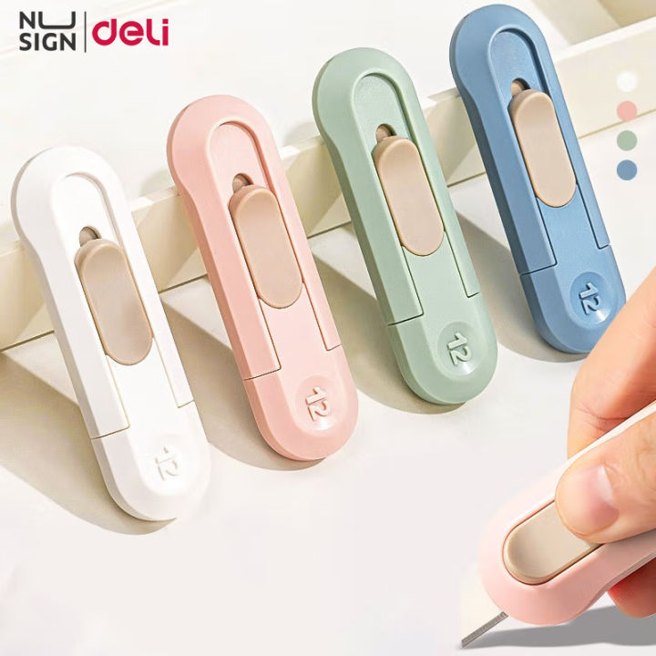 Deli Mini Utility Knife Shaped Box Cutter Paper Envelope Slitter ...