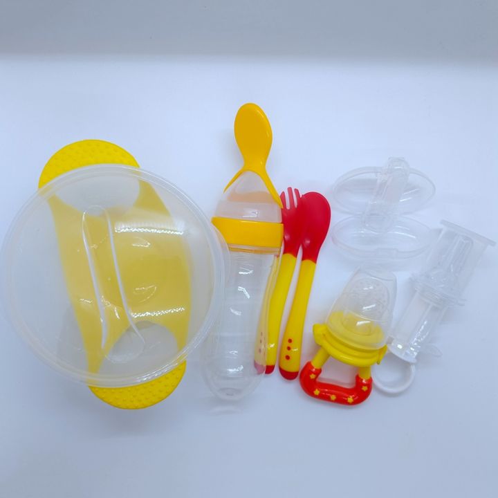 7 pcs/set Baby Food Feeder Kit Infant Fruit Feeder Pacifier ...